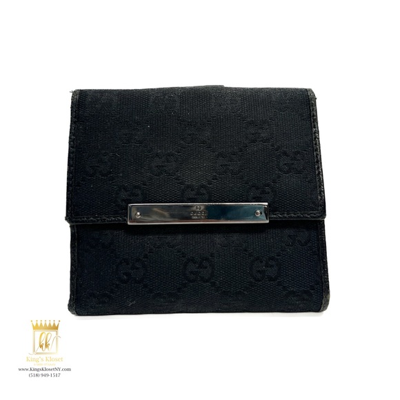 Gucci | Accessories | Gucci Eclipse Monogram Compact Wallet | Poshmark
